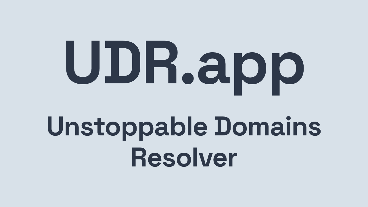 UDR.app - Bridging Web3 to Web2